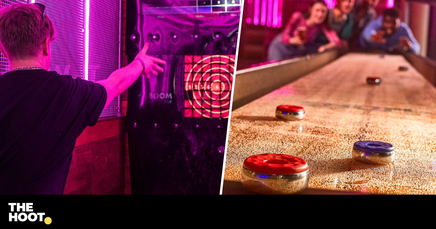 The new Boom Battle bar in Leeds with axe throwing and AR darts