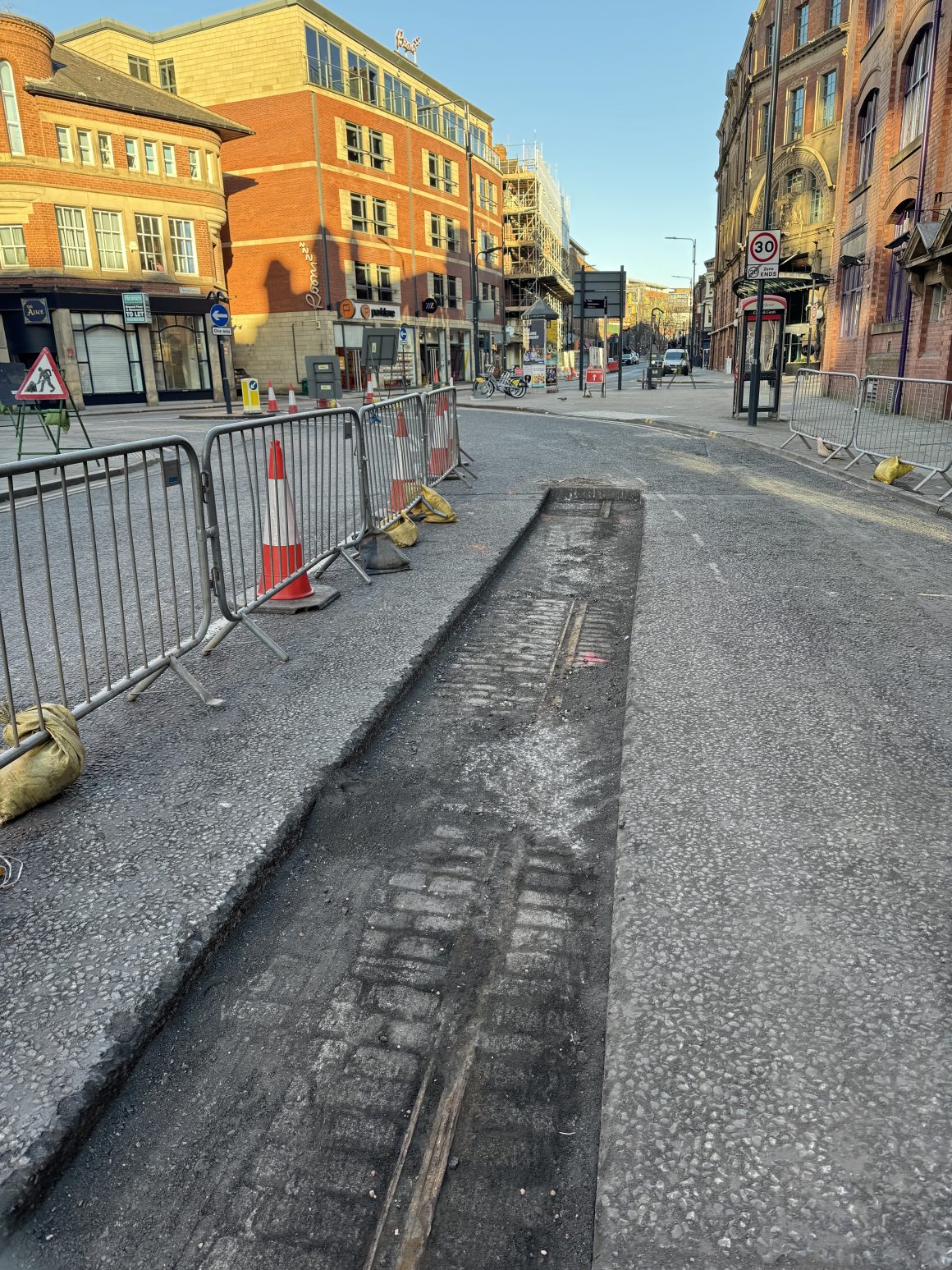 Leeds tram tracks hidden for more than 60 years unearthed during city ...