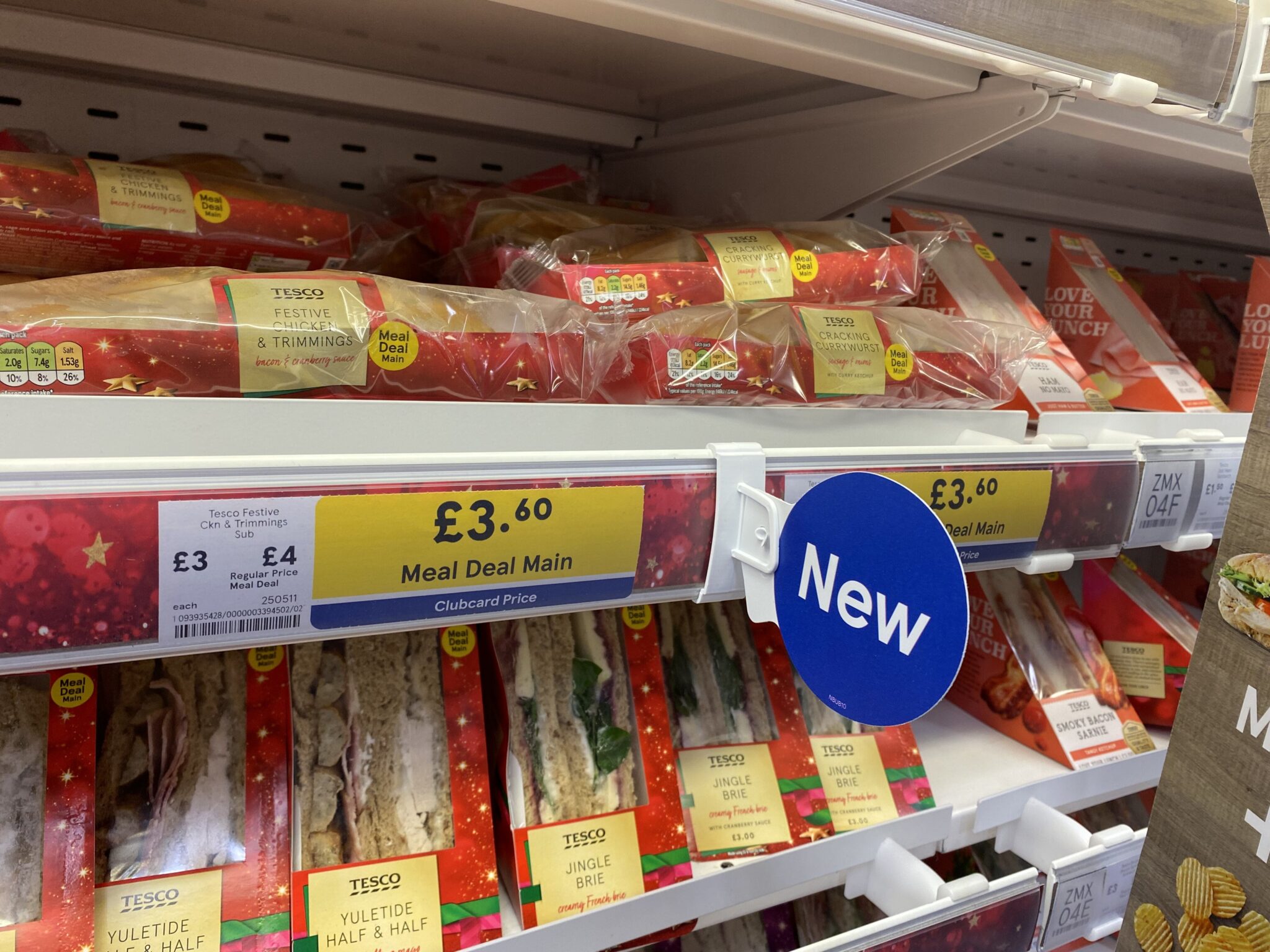 Tesco has unveiled its 2024 Christmas meal deal lineup now in stores ...