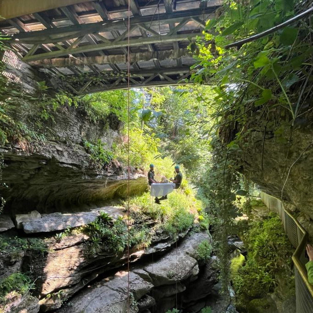 You can tuck into a selection of cheeses while hanging off a cliff in ...